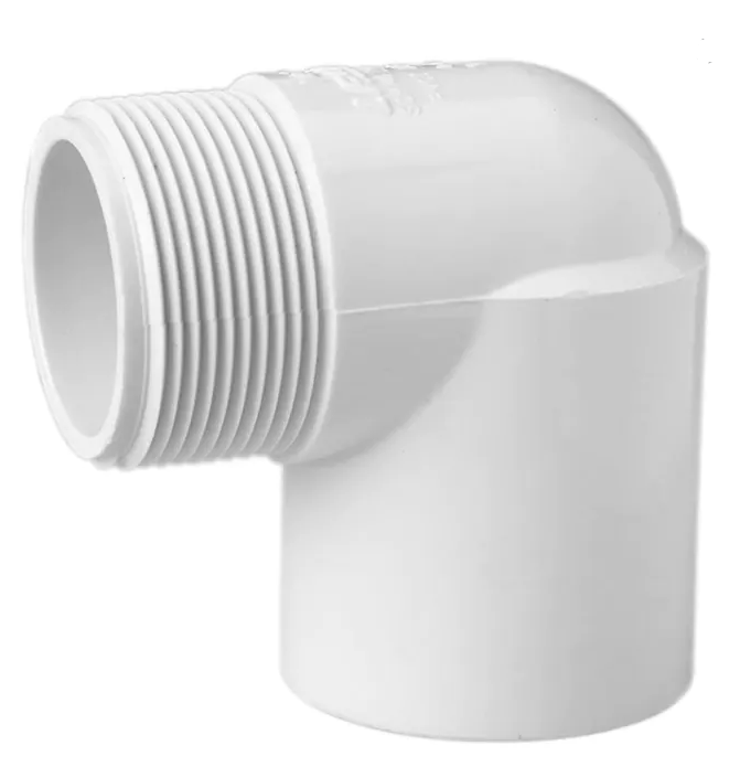 PVC 90 Degree Street Elbow Fitting - Schedule 40